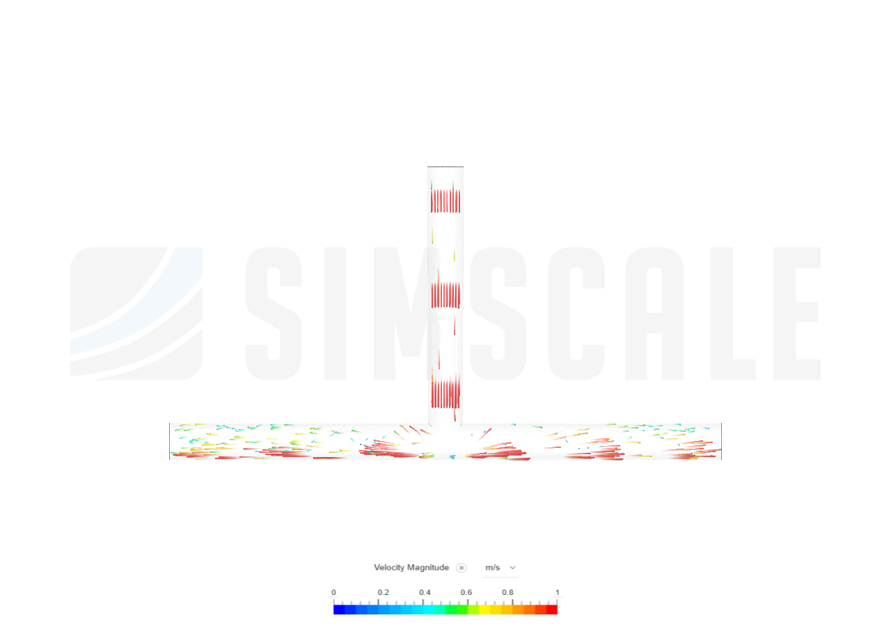 T-Junction-flow-2025 by loganwithee | SimScale