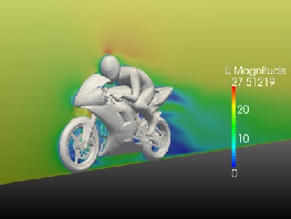 Aerodynamic Analysis of a Motorbike with CFD_copy by lrojas | SimScale