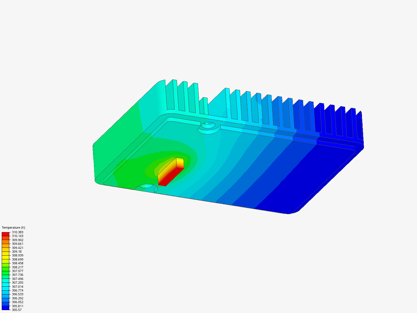 Heat Sink Fins V2 by lucas535 | SimScale