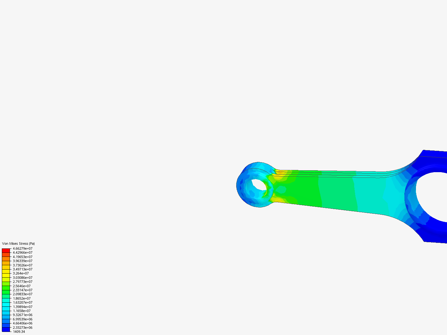 Tutorial 1: Connecting rod stress analysis by macu_a | SimScale
