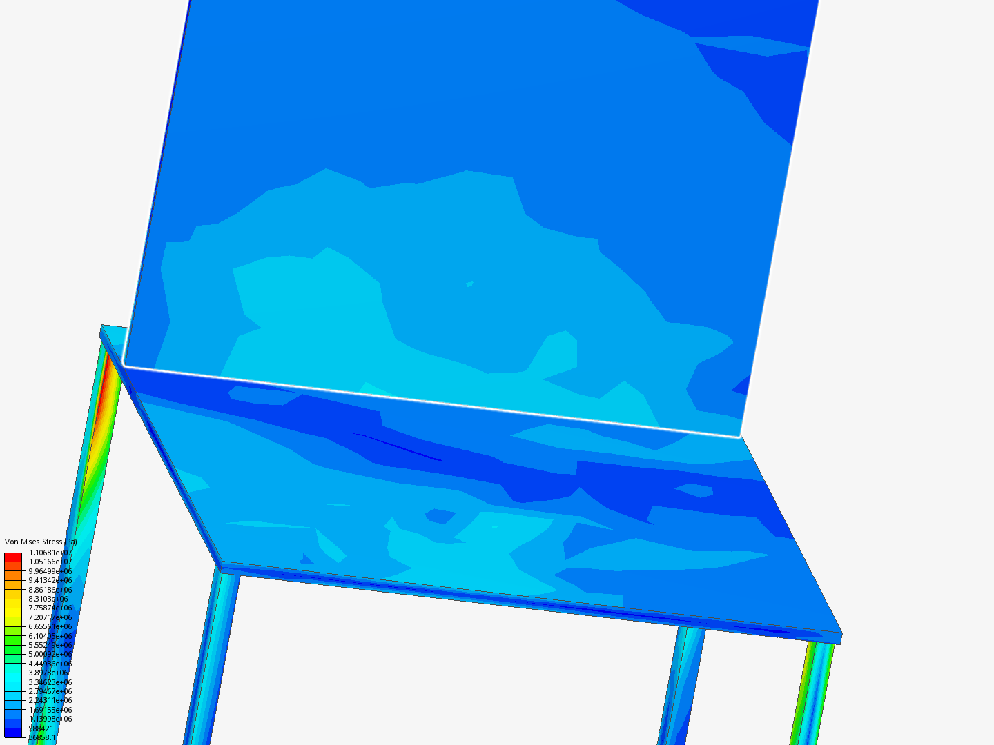 Bending on Leg Chair by marcoself | SimScale
