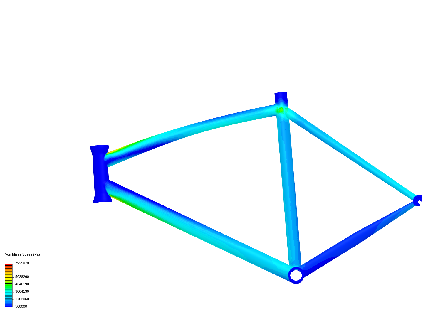 FEA Bike Frame 2 by marin_dakota | SimScale