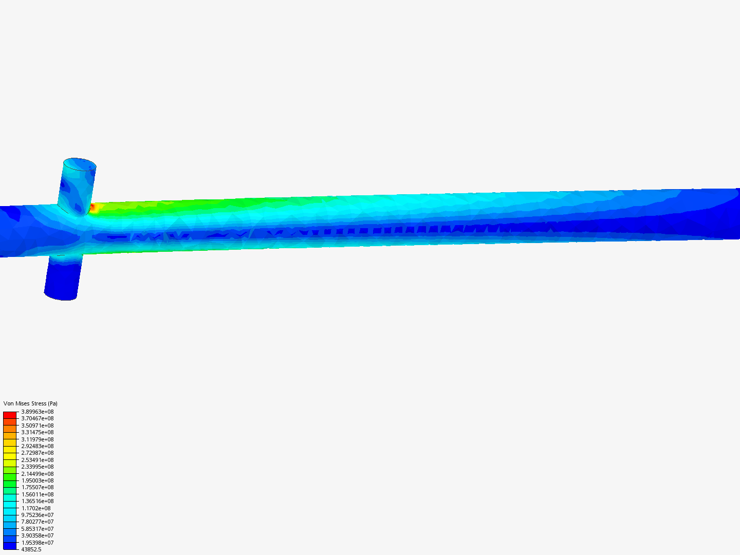 vertical fork simple by mason_IPC | SimScale
