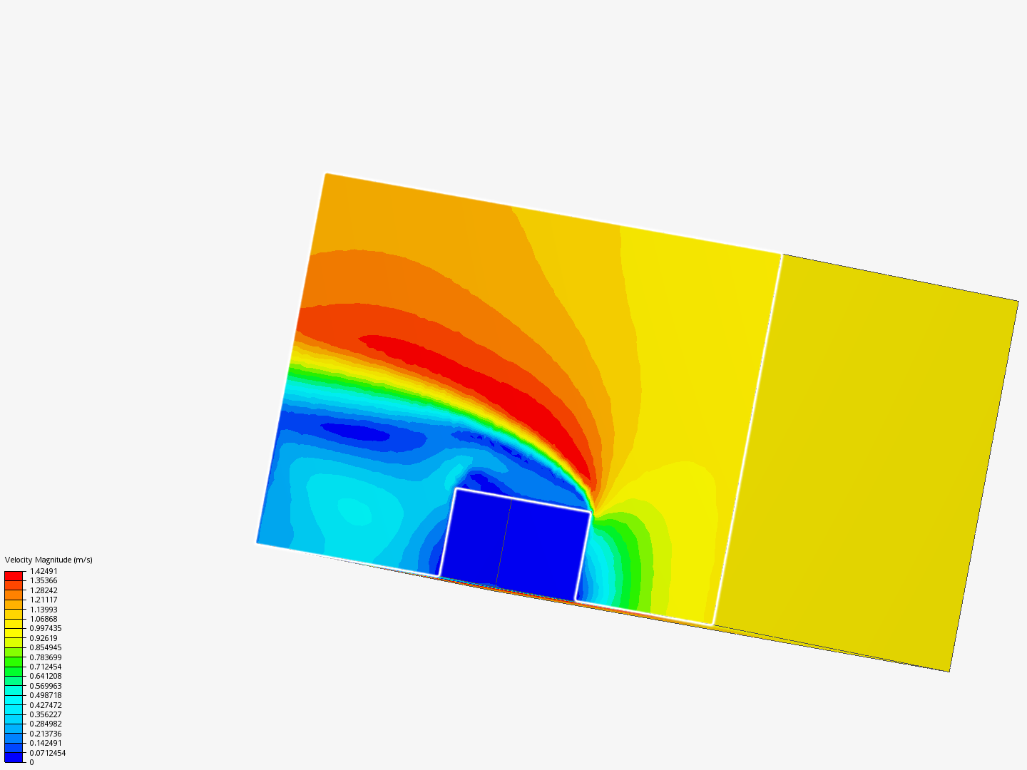 CFD cube by mbclark | SimScale
