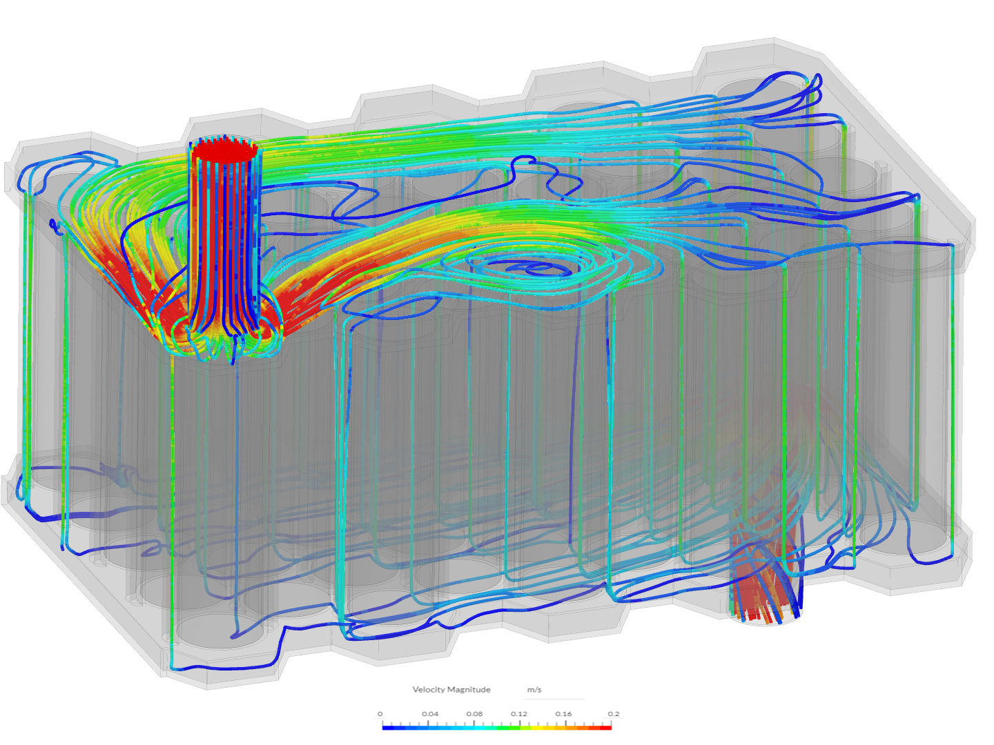 Cooling of a Battery Pack - Demo by mbemis | SimScale