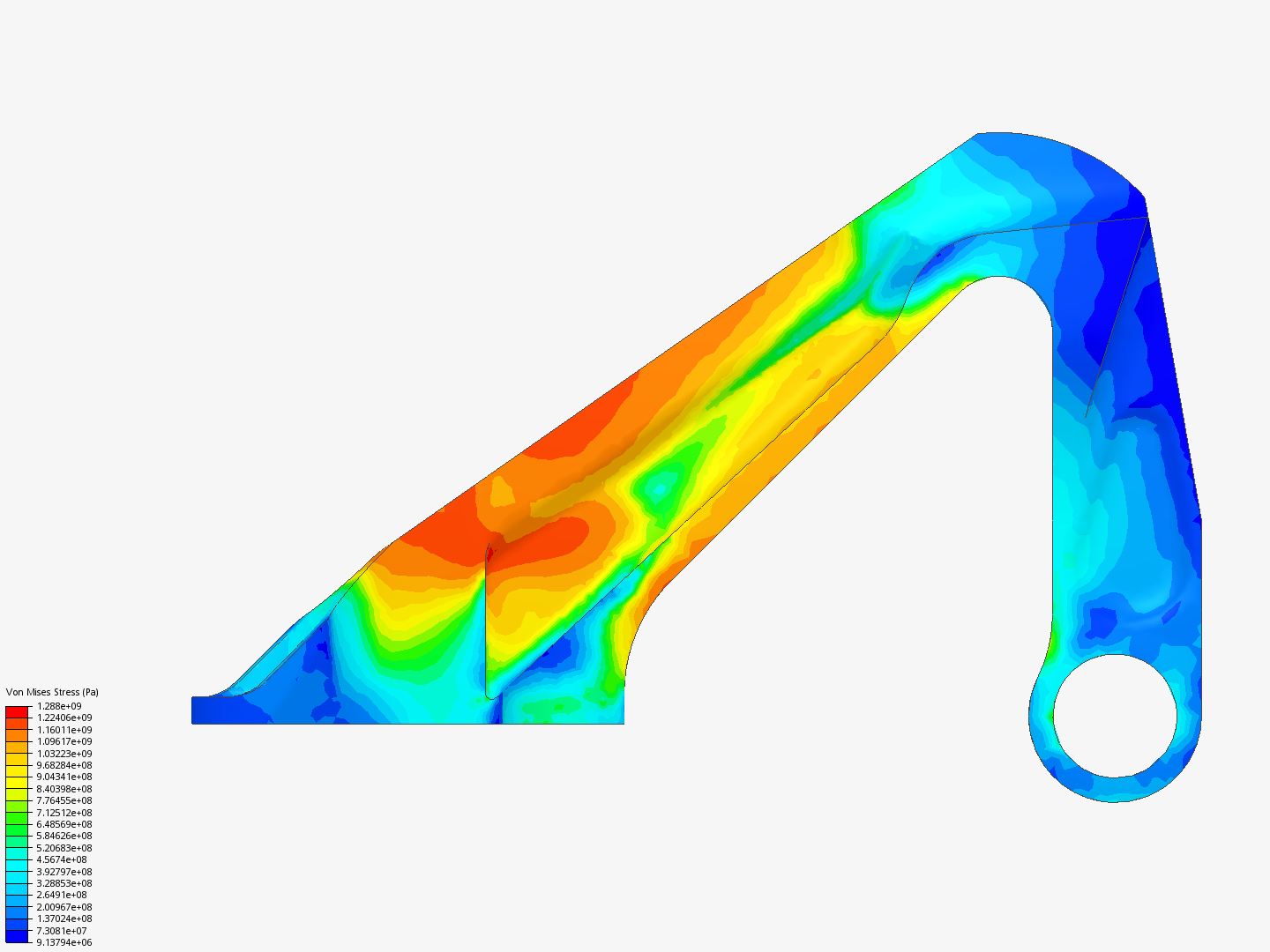 Plate 2: Nonlinear Analysis of Aircraft Engine Bearing Bracket by mceli ...