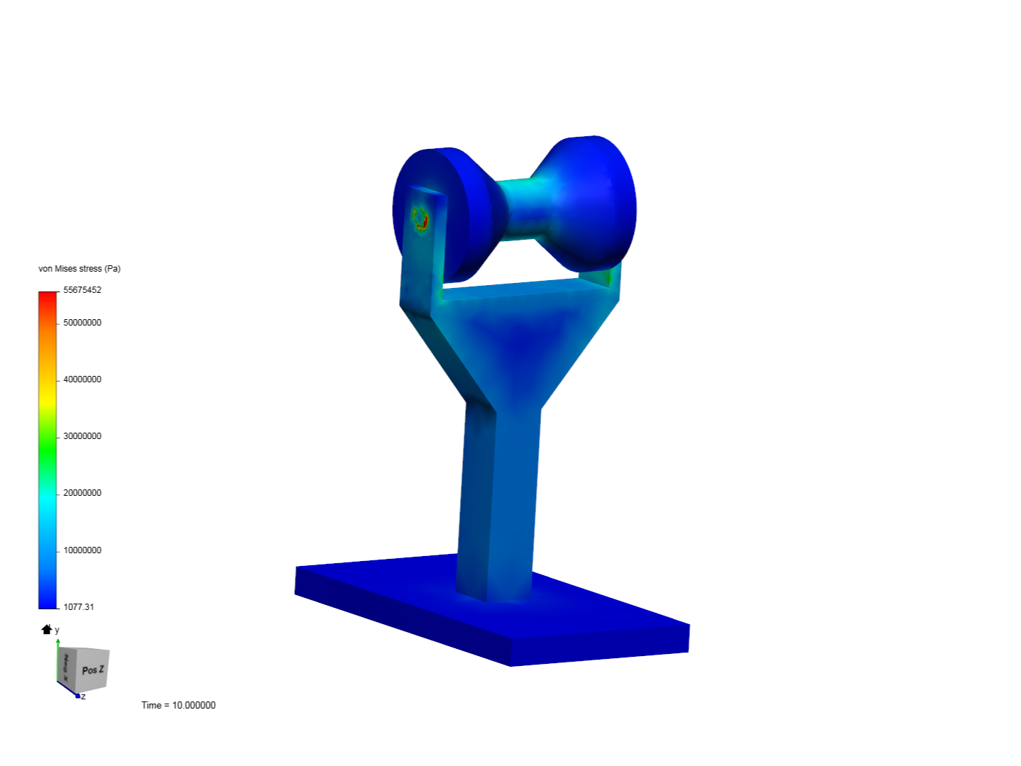 Roller Bracket Static Analysis by mckaym24 | SimScale
