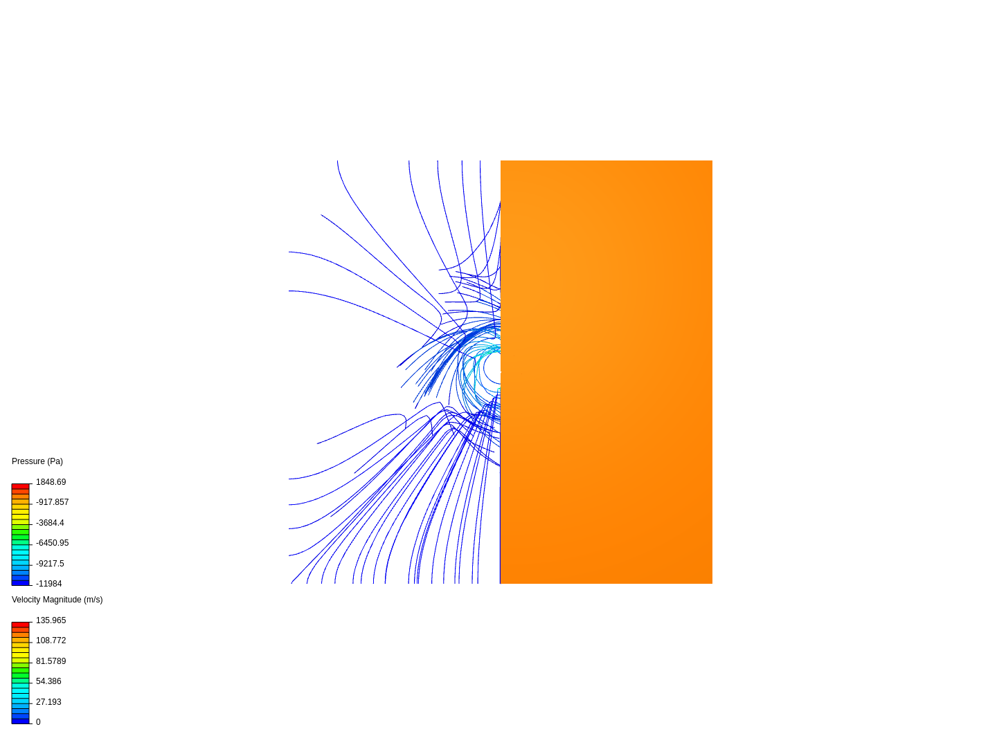 CFD_PF900_30_Fins_500mm_Long_1000mm_High_at_25_Deg_Equal_AoA_Rev_B by melizabeth | SimScale
