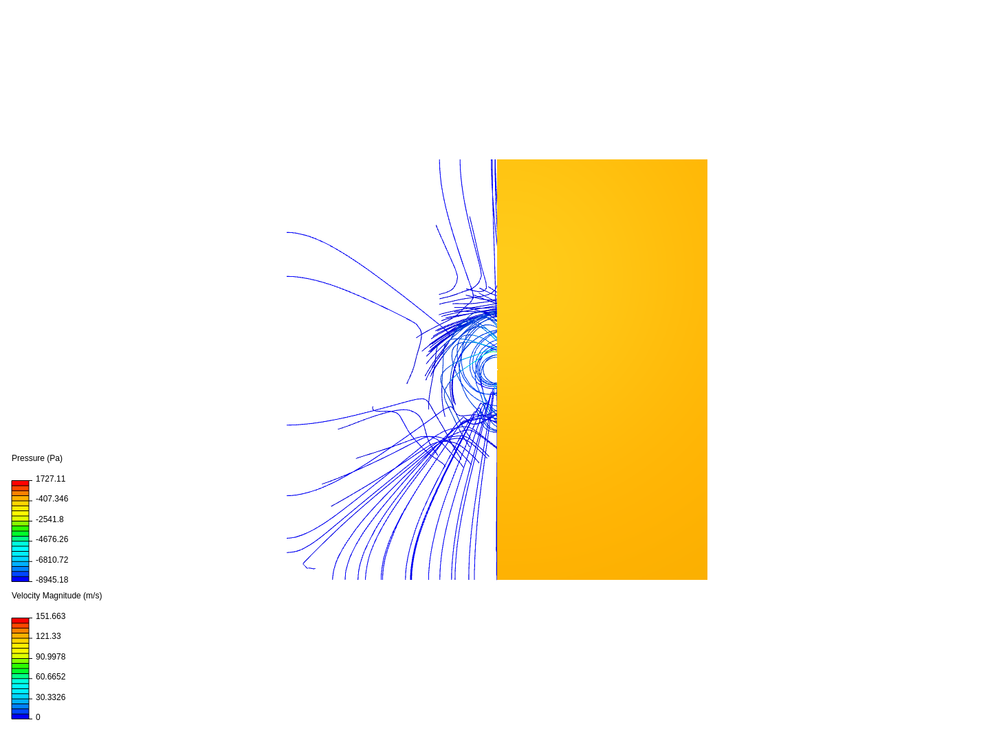 CFD_PF900_30_Fins_500mm_Long_375mm_High_at_25_Deg_Equal_AoA_Rev_B by melizabeth | SimScale