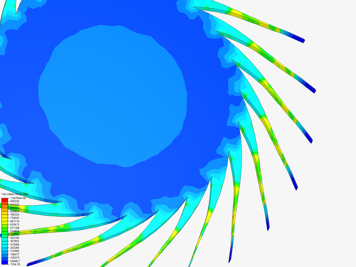FEA_PF900_24_Fins_350mm_at_20_Deg_Equal_AoA_Rev_B1 by melizabeth | SimScale