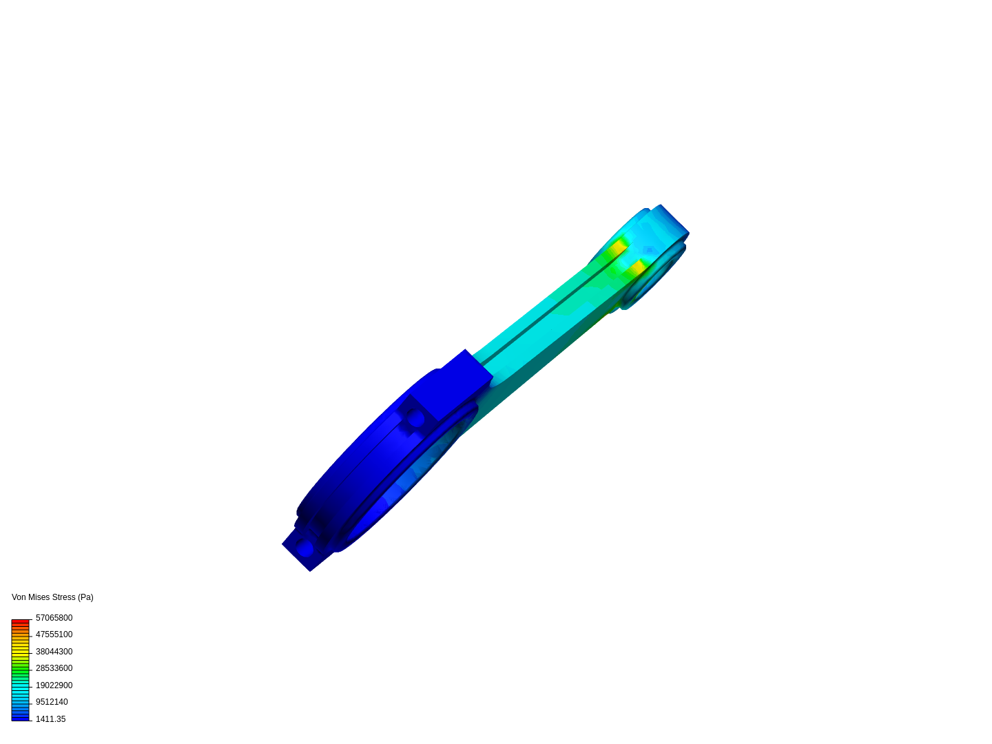 Tutorial 1: Connecting rod stress analysis by mhalaldeen | SimScale