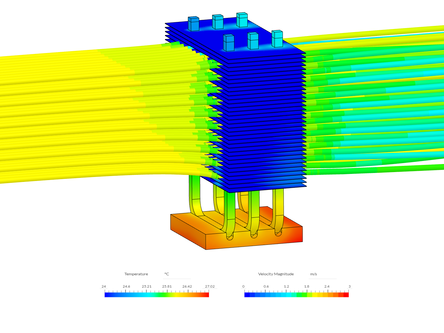 Heat Sink Analysis - with Heat Pipe - Copy by mirzaardiansya | SimScale