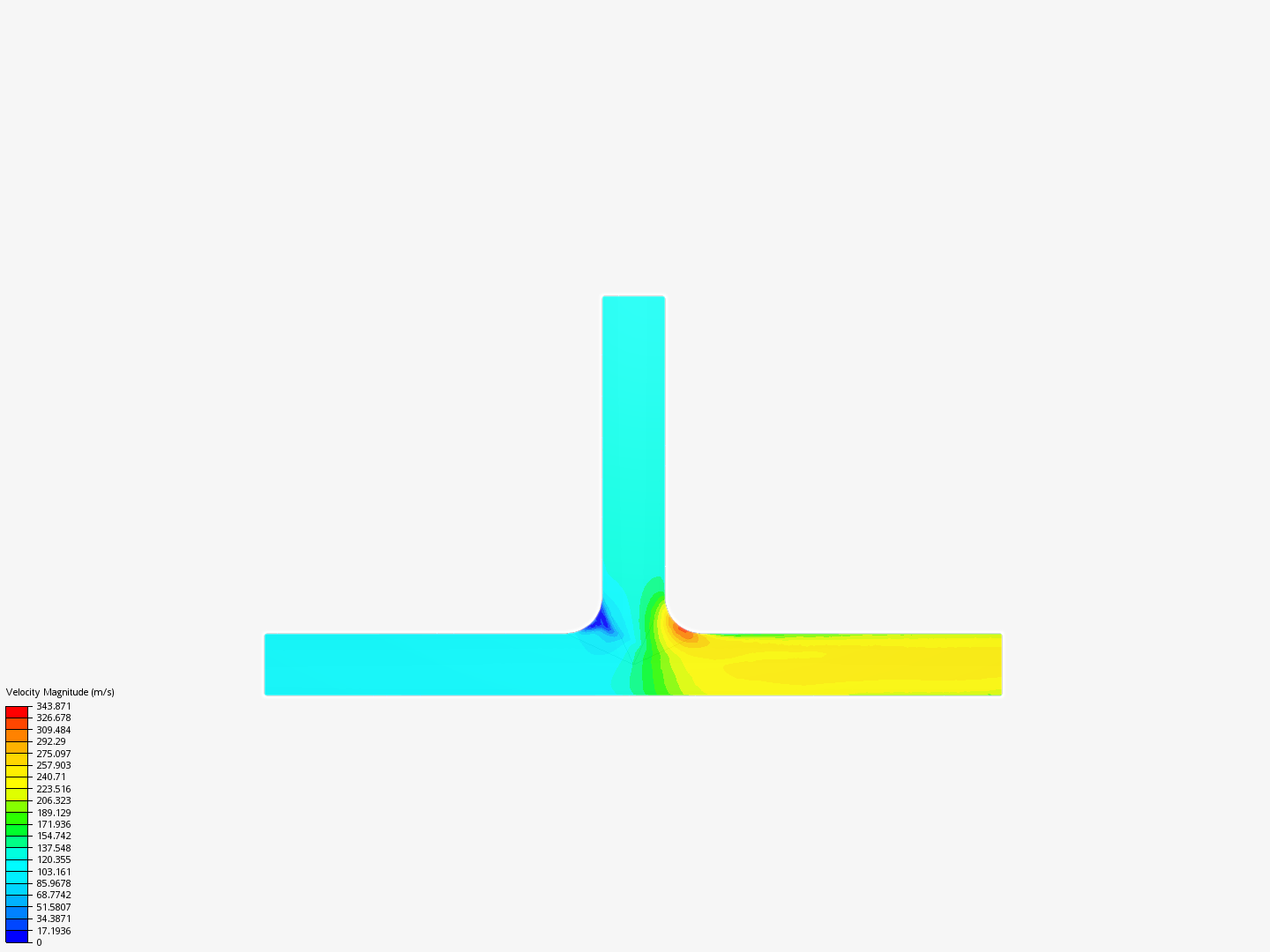 Tee junction - Natural Gas by mirzagding | SimScale