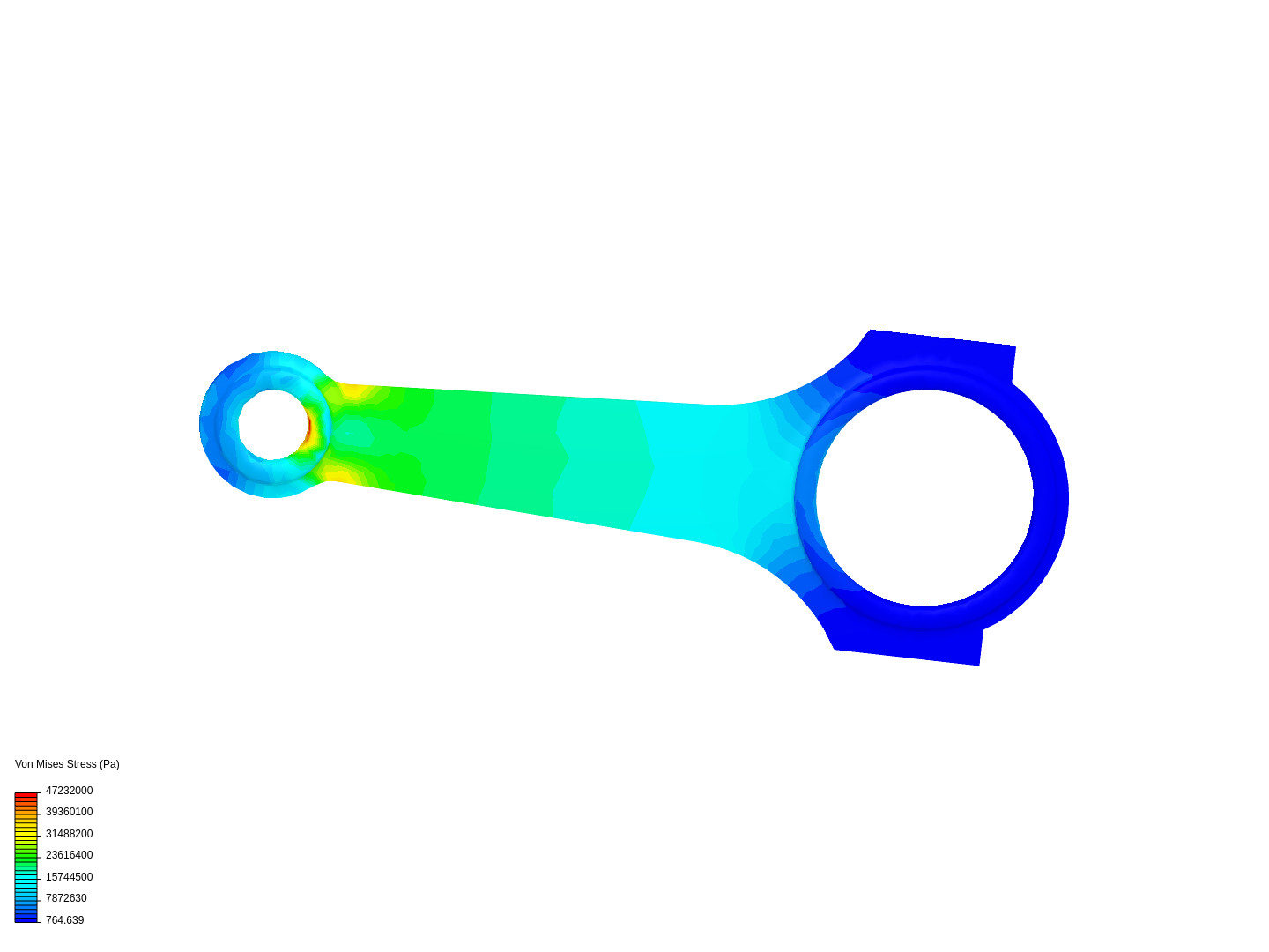 Tutorial 1: Connecting rod stress analysis by mjh | SimScale