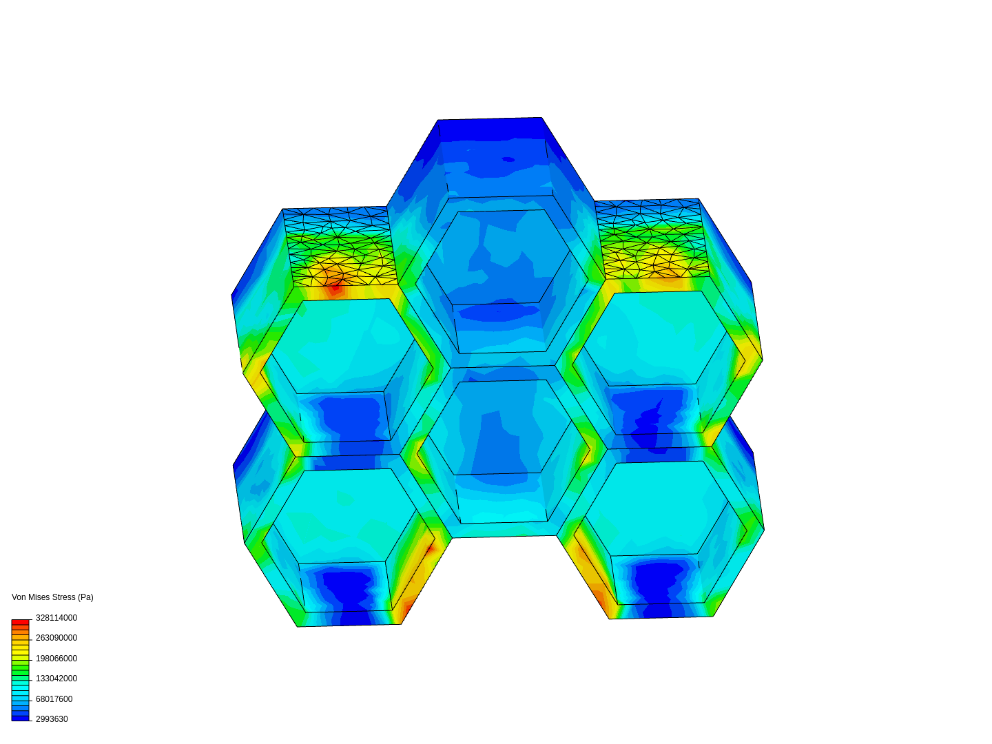 Hexagonal structure by mkanagasabay | SimScale