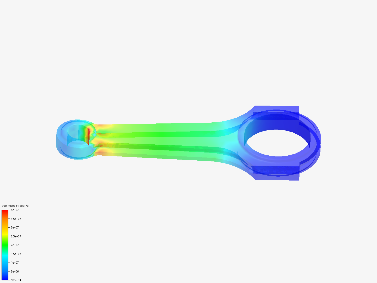 Connecting rod stress analysis by mkonecny | SimScale