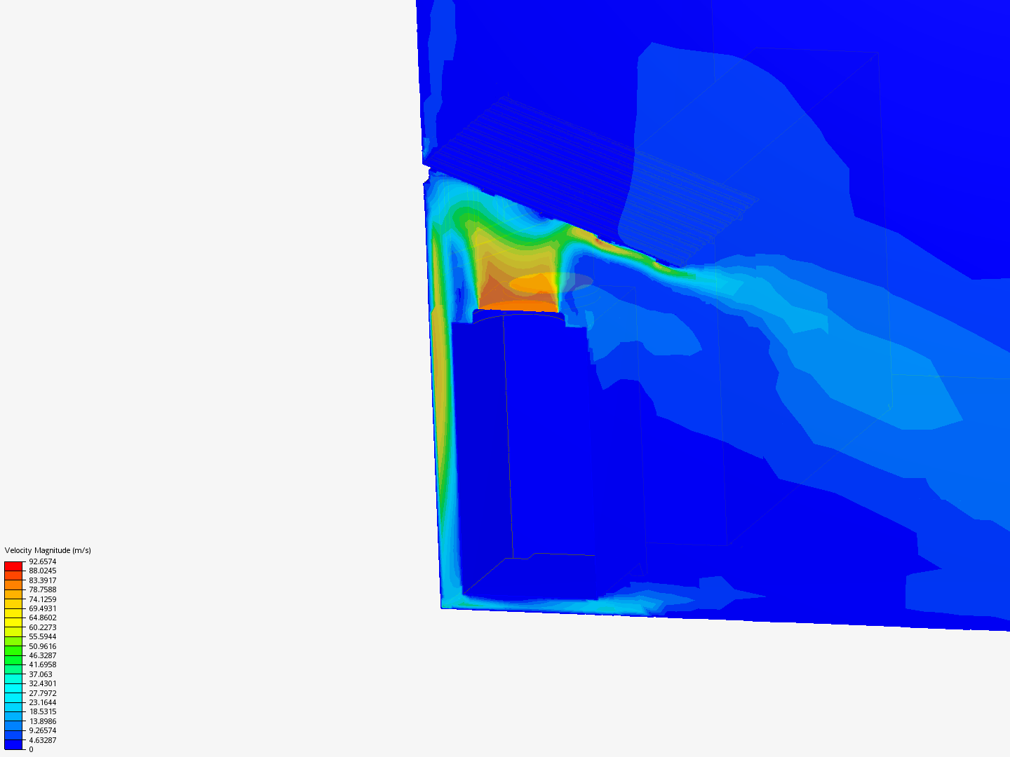 chiller flow model by mlines | SimScale