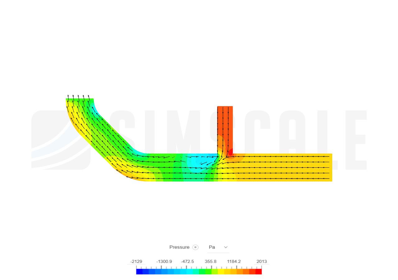 Tutorial 2: Pipe junction flow - Loreto by mloreto | SimScale