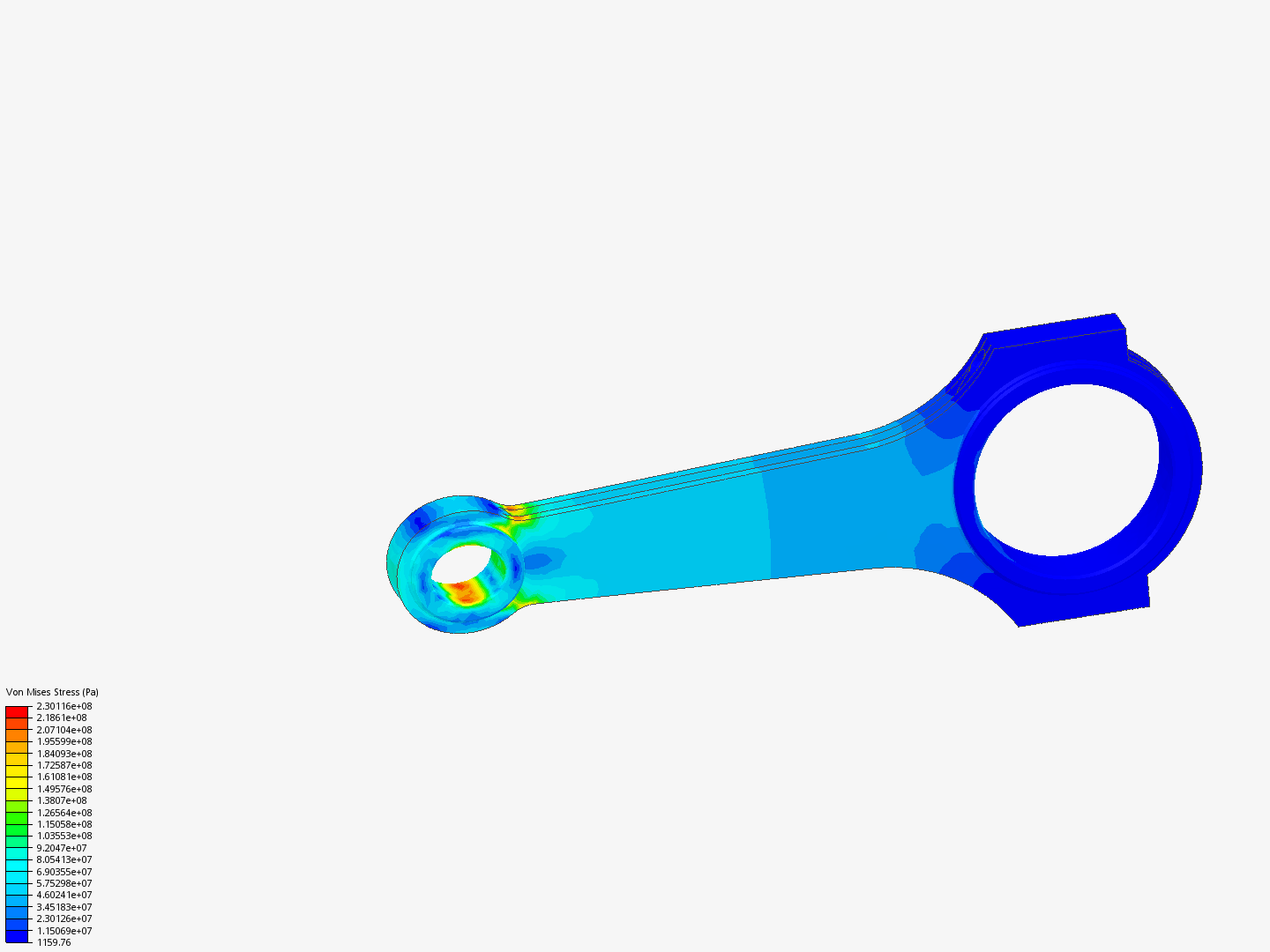 Connecting Rod Stress Analysis By Mschmidtbauer Simscale