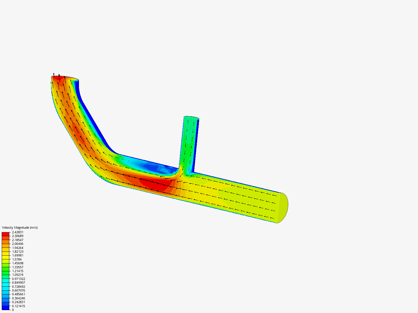 Tutorial 2: Pipe junction flow by msdolecki | SimScale