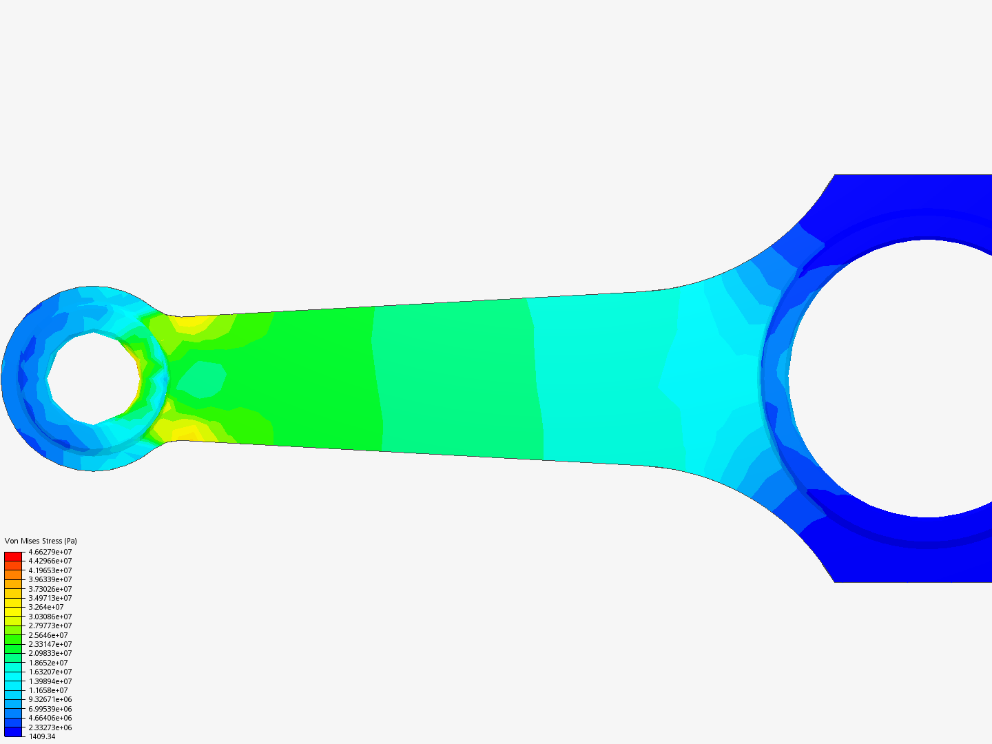 Tutorial 1: Connecting rod stress analysis by mtoll | SimScale