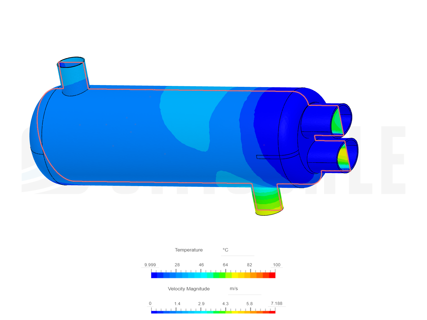 Tutorial: U type Heat Exchanger by mvera_alberto | SimScale