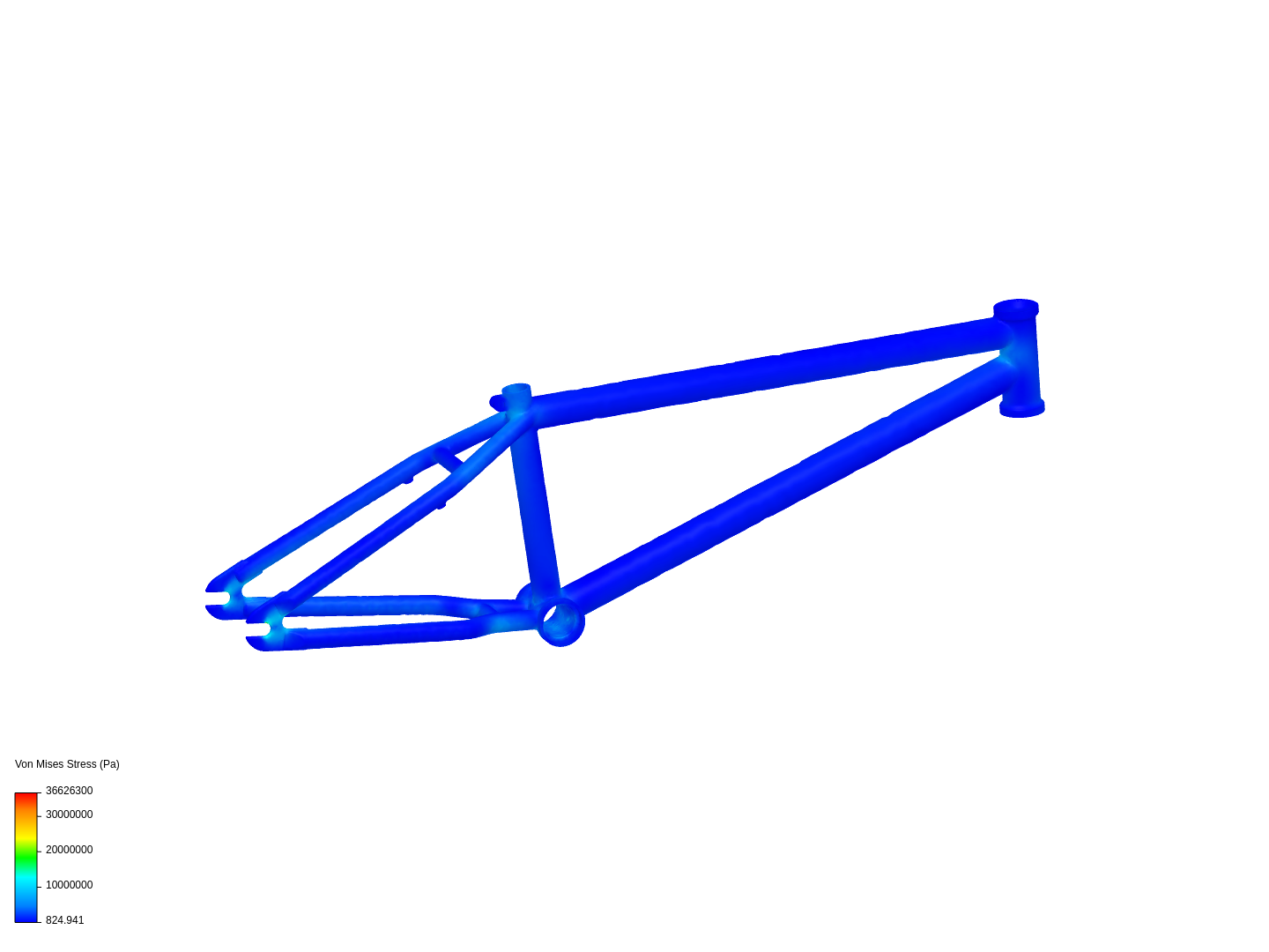 Structural analysis of a road bike frame by mvsgsk14208m03 | SimScale