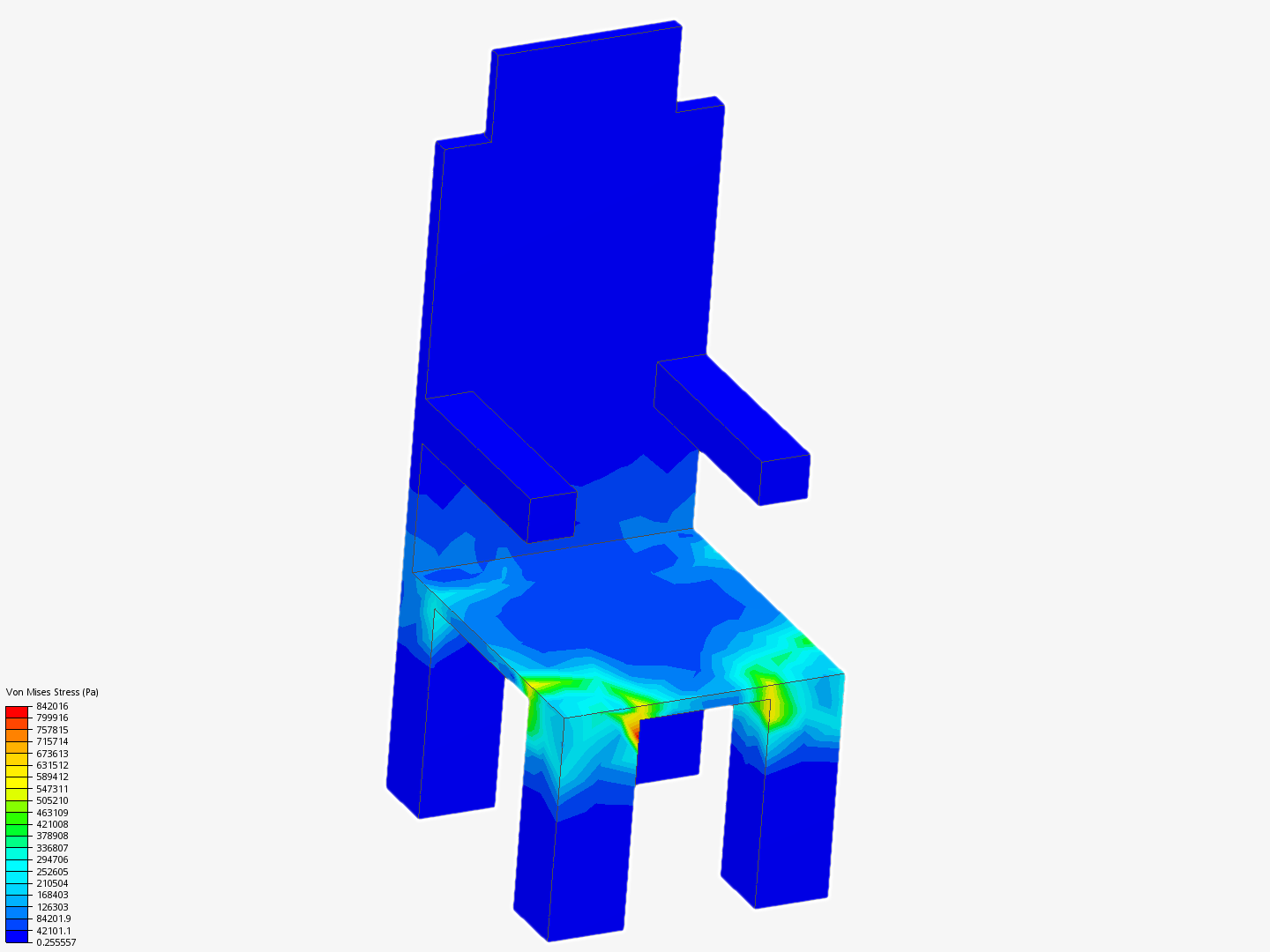Pilot Seat Frame by nc1106 | SimScale