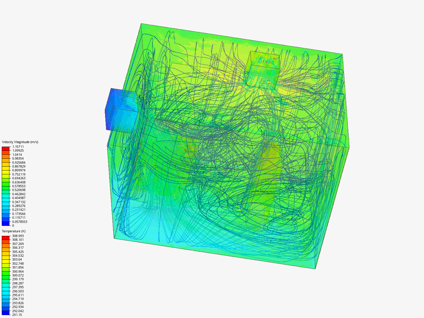 thermal simulation in the meeting room by ndiy | SimScale