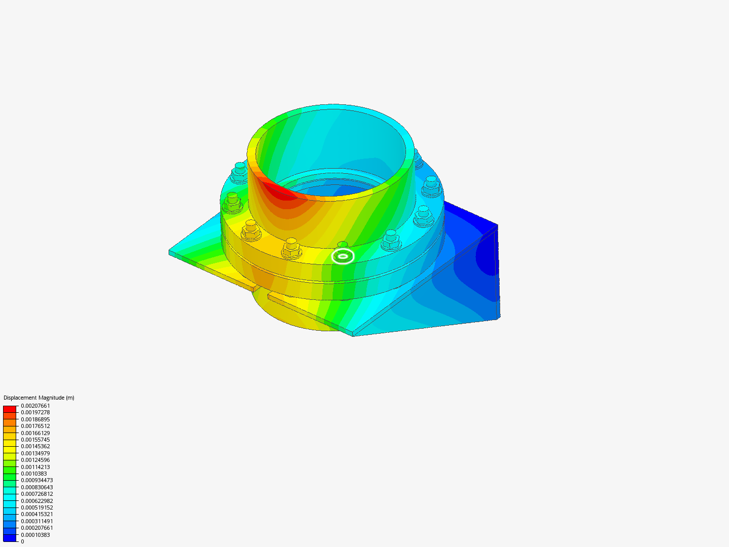 315 bracket with flange by neilsbray | SimScale