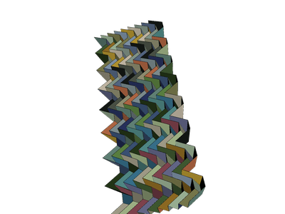 air flow in folded core by nkhanchali | SimScale