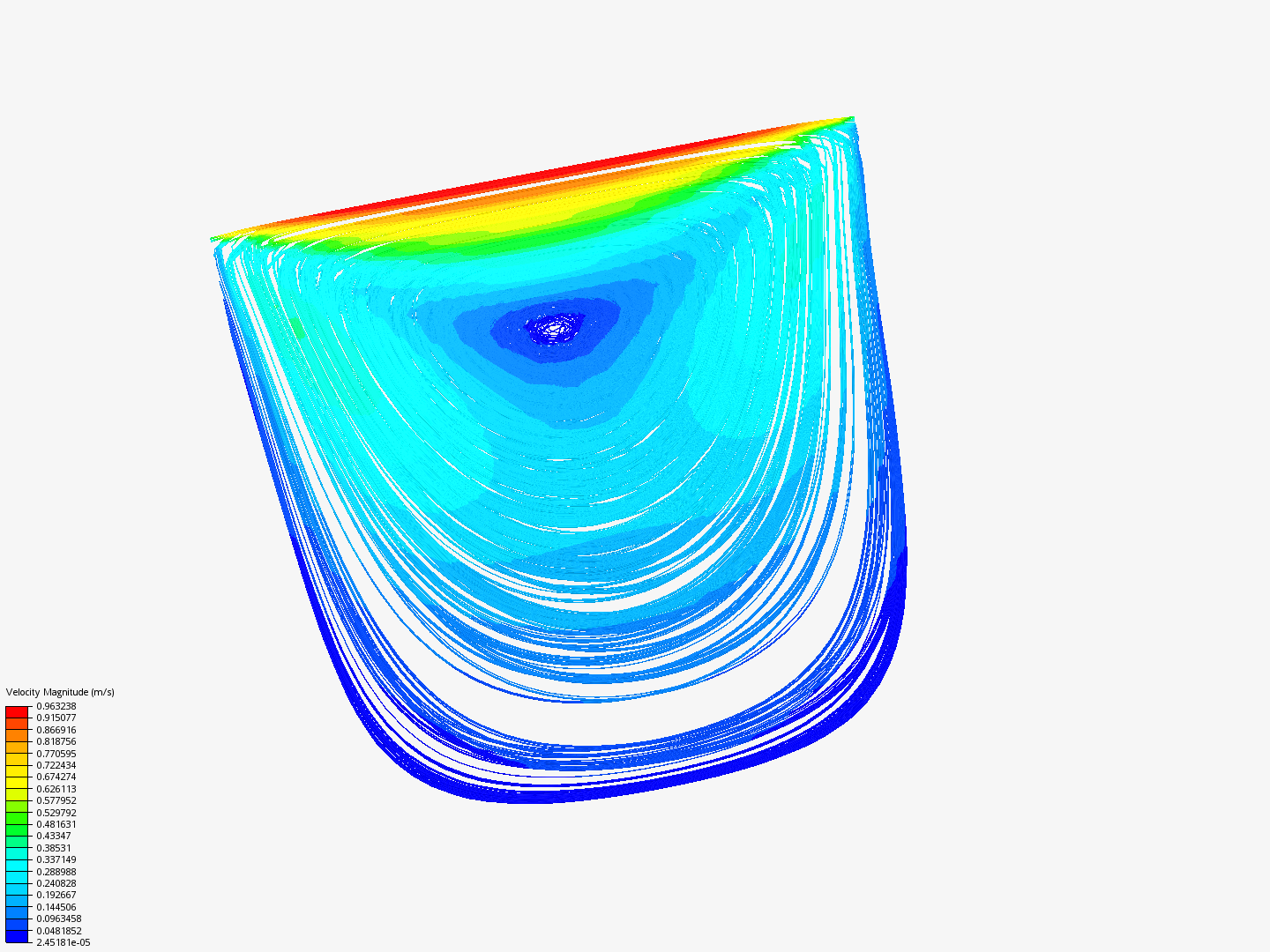 Lid-driven cavity flow mit feinem Netz (cavityFine) by nleitenberger | SimScale