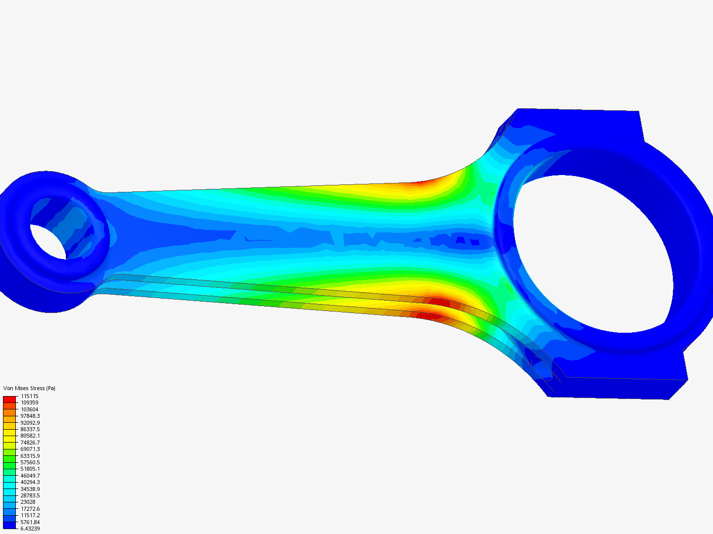 Tutorial 1: Connecting rod stress analysis - Copy by nmolife | SimScale
