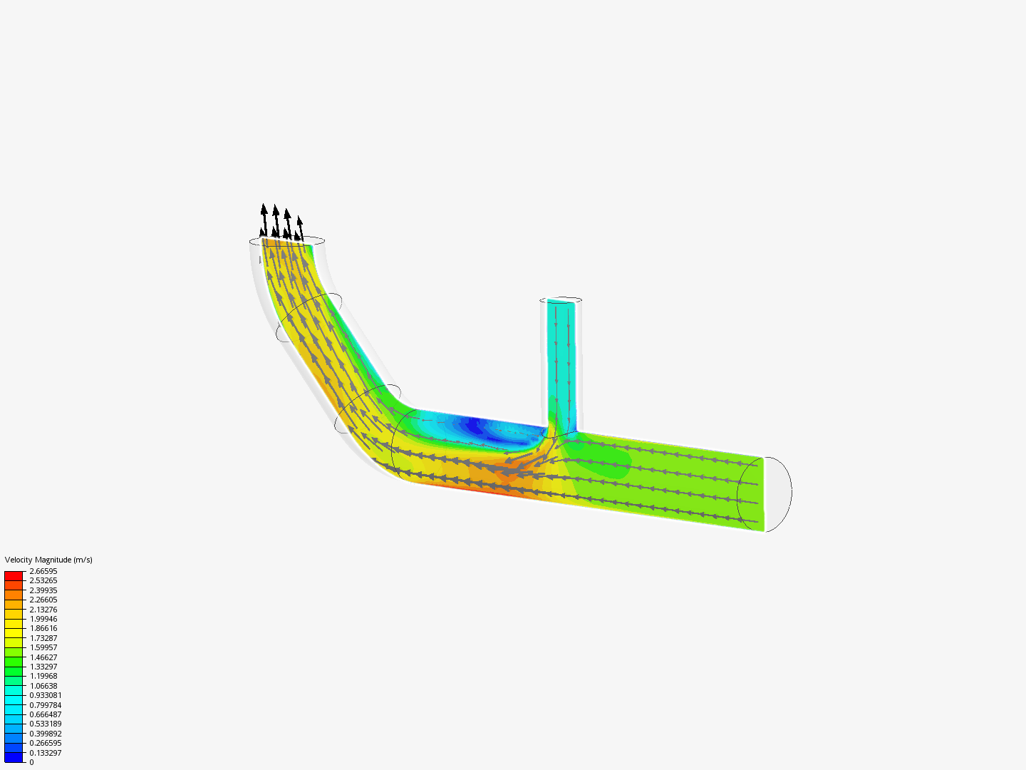 Tutorial 2: Pipe junction flow - Copy by nosa4ev_oleg | SimScale