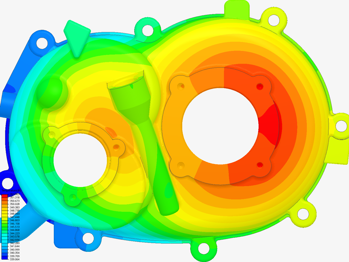 Thermal Analysis of a Differential Casing by nprathipati | SimScale