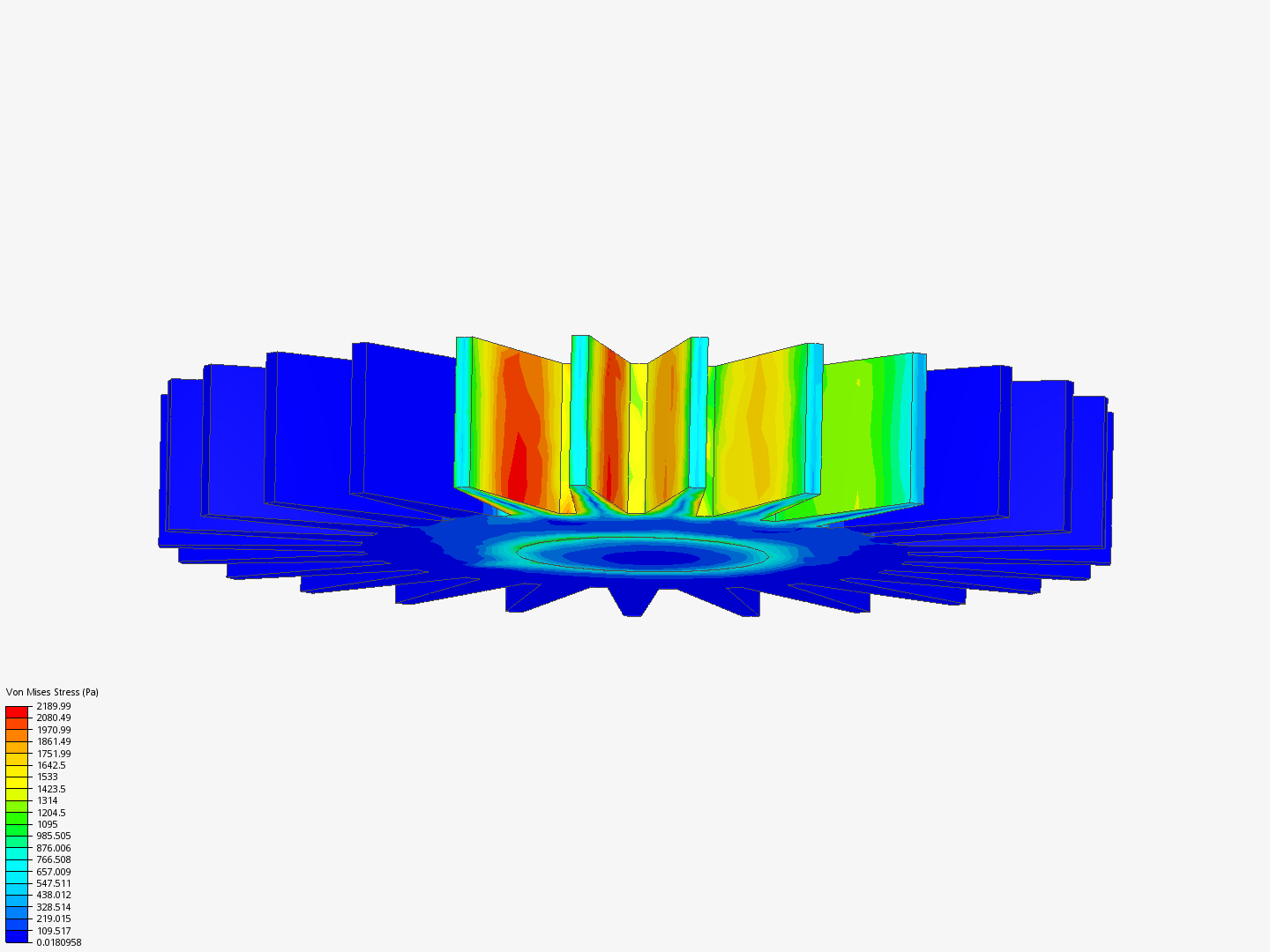 Gear Simulation by oadejumo | SimScale