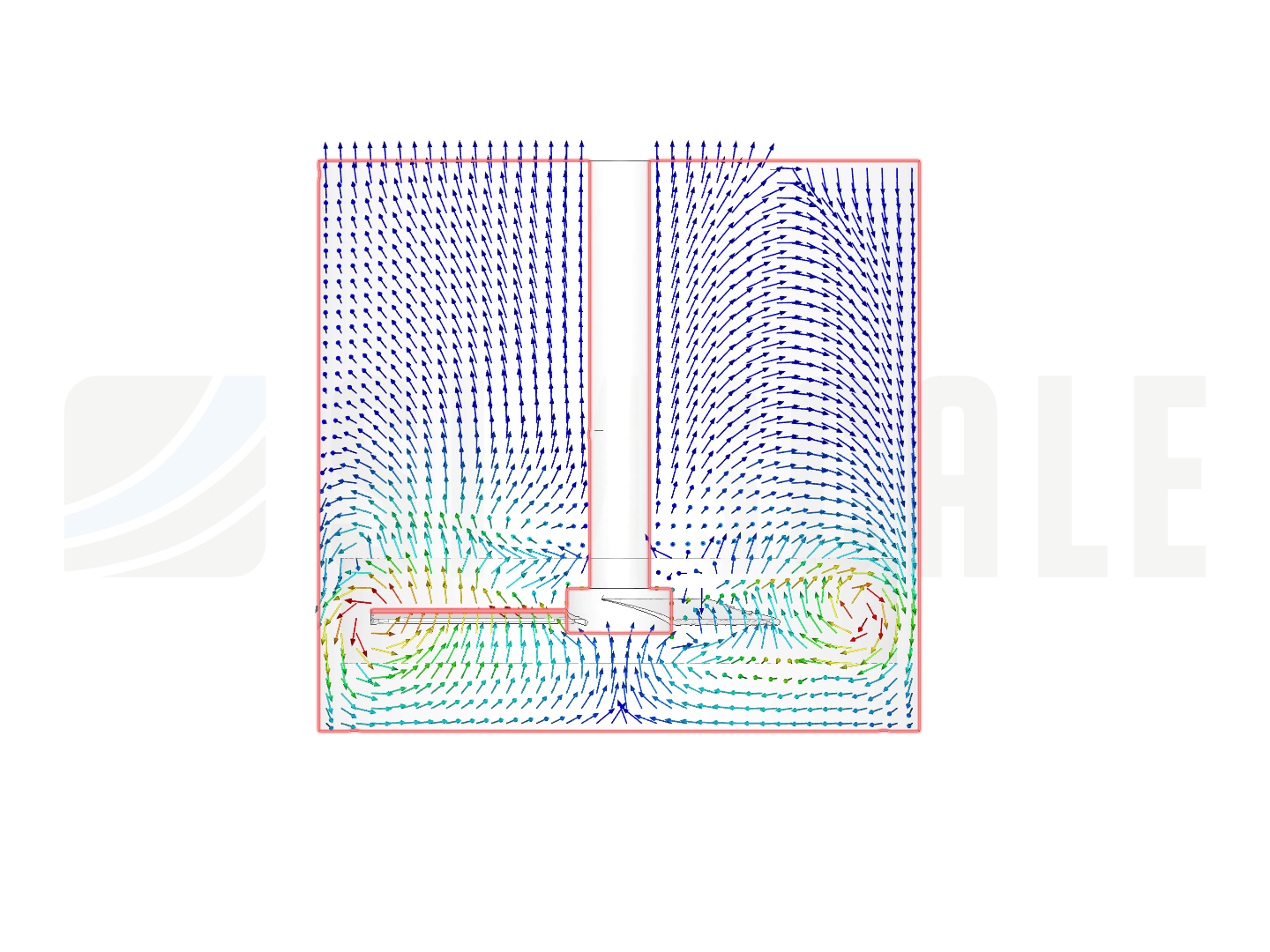 Stirred Tank Reactor Simulation with Multiphase Flow (Flat Blabe Impeller) by omzavare | SimScale