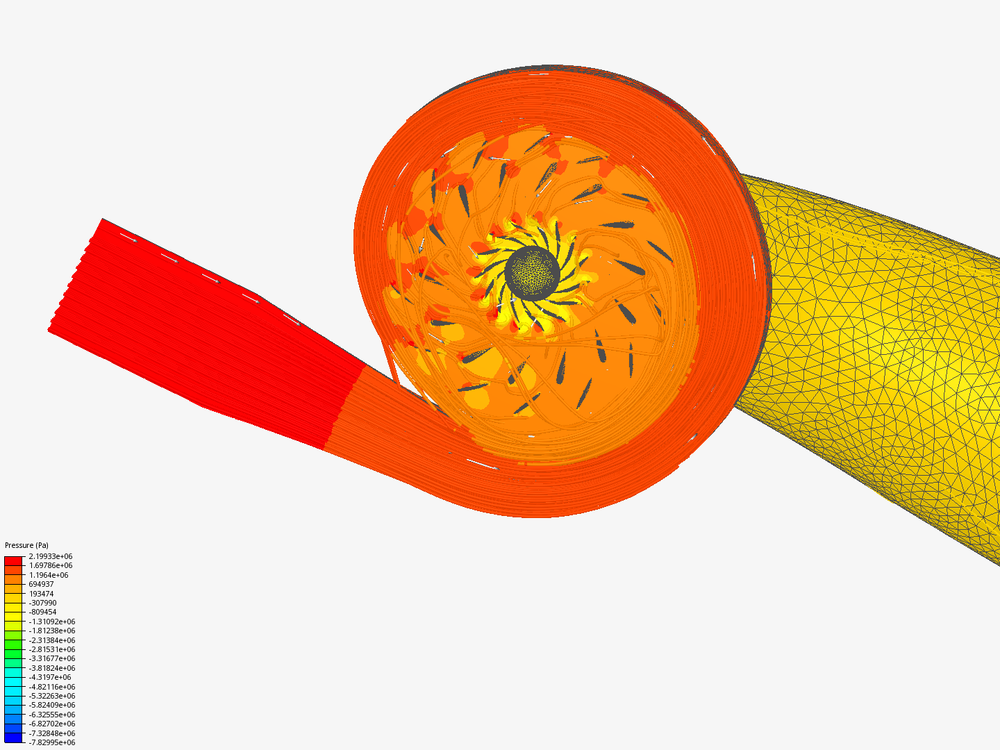 Fluid Flow Simulation Through a Water Turbine by onoall | SimScale