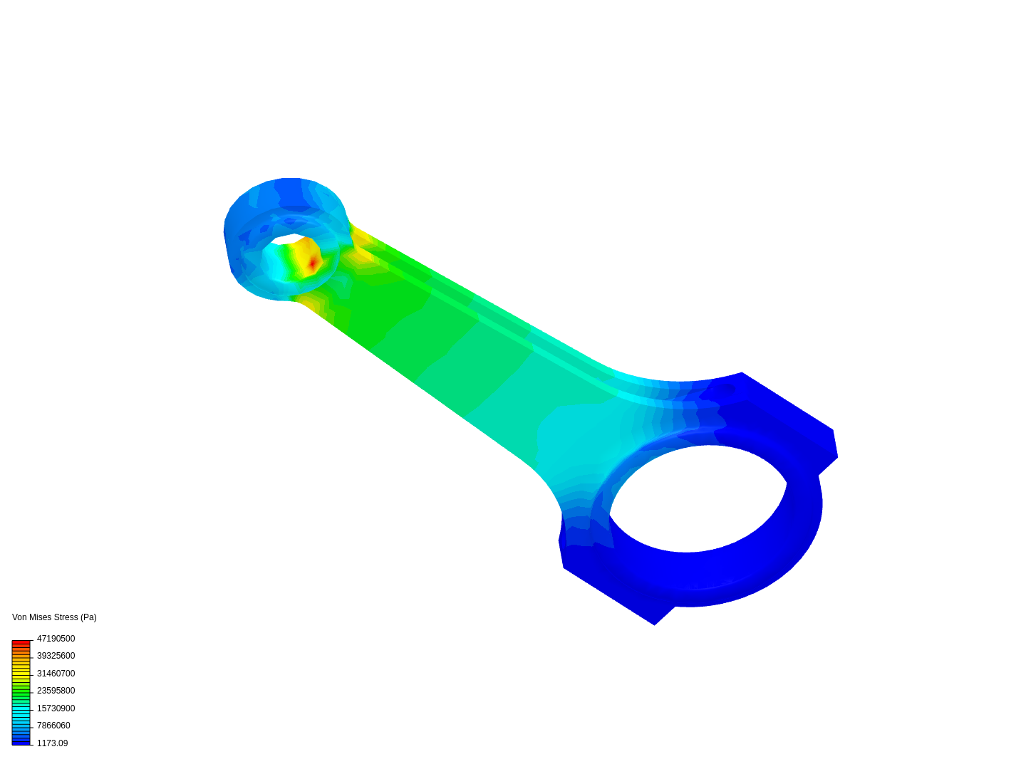 Tutorial 1: Connecting rod stress analysis by opuentes | SimScale