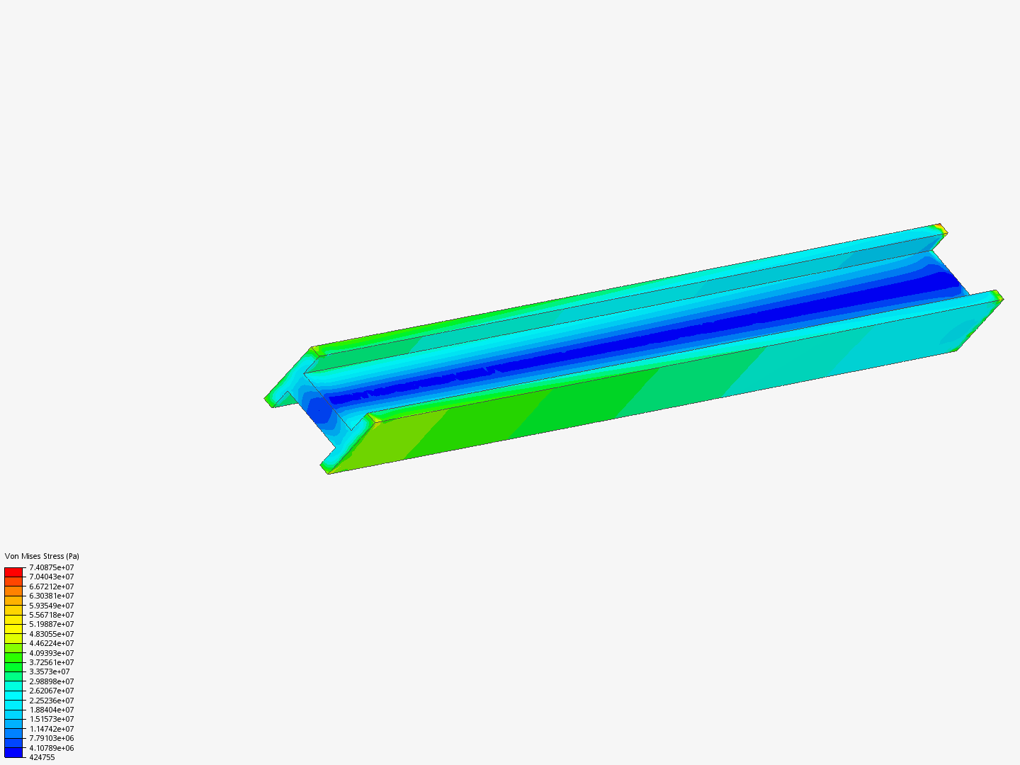 Coursera - FEA Beginner's Project - I Beam by oyu | SimScale