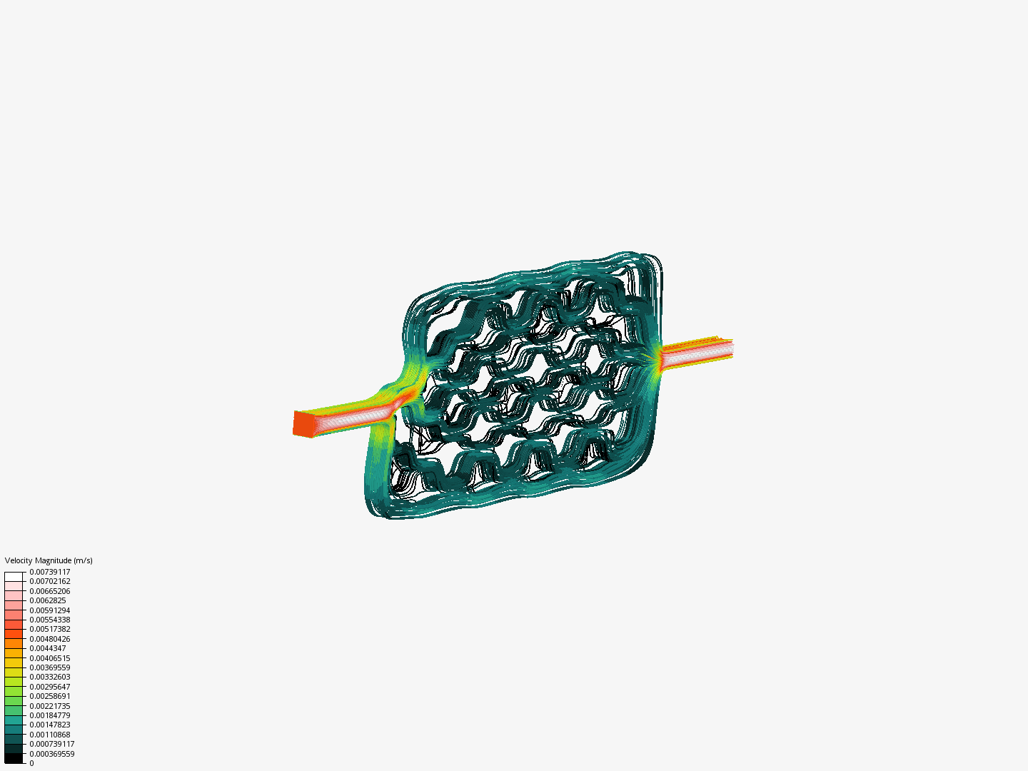 Porous Struts by pama8418 | SimScale