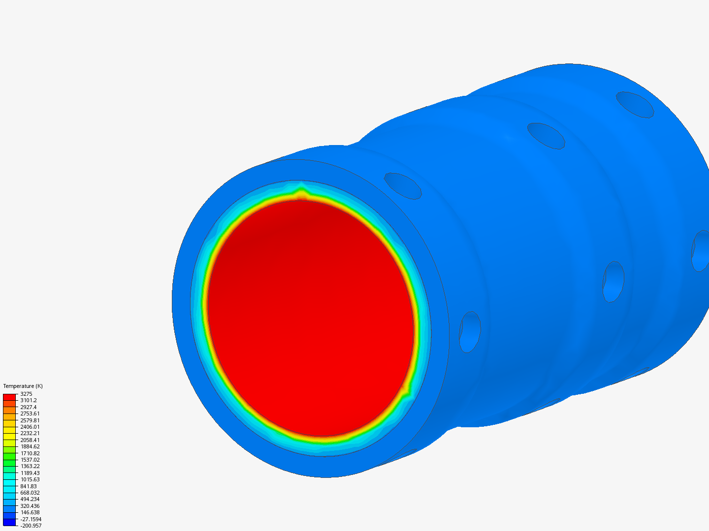 Rona rocket engine combustion chamber by pbeeson | SimScale