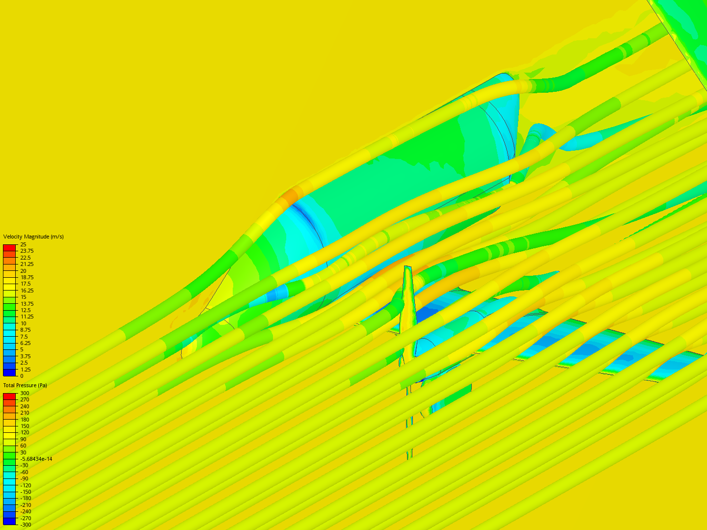 CFD Test Around V-Tail Aircraft by pcyril | SimScale...