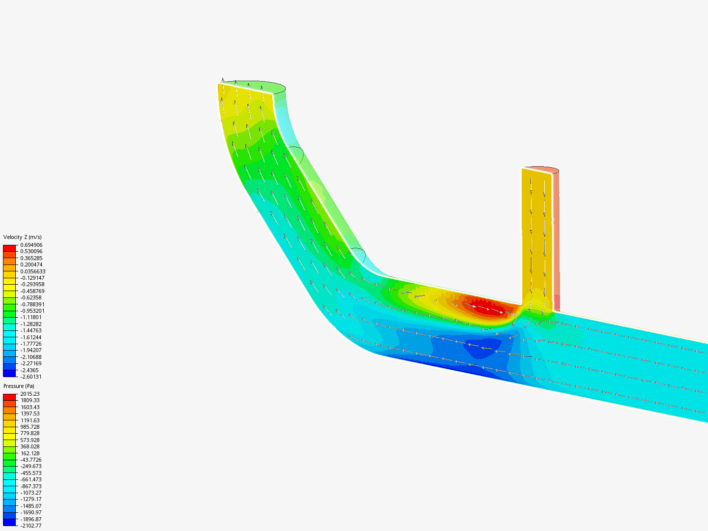 Tutorial 2: Pipe junction flow by pe24562 | SimScale