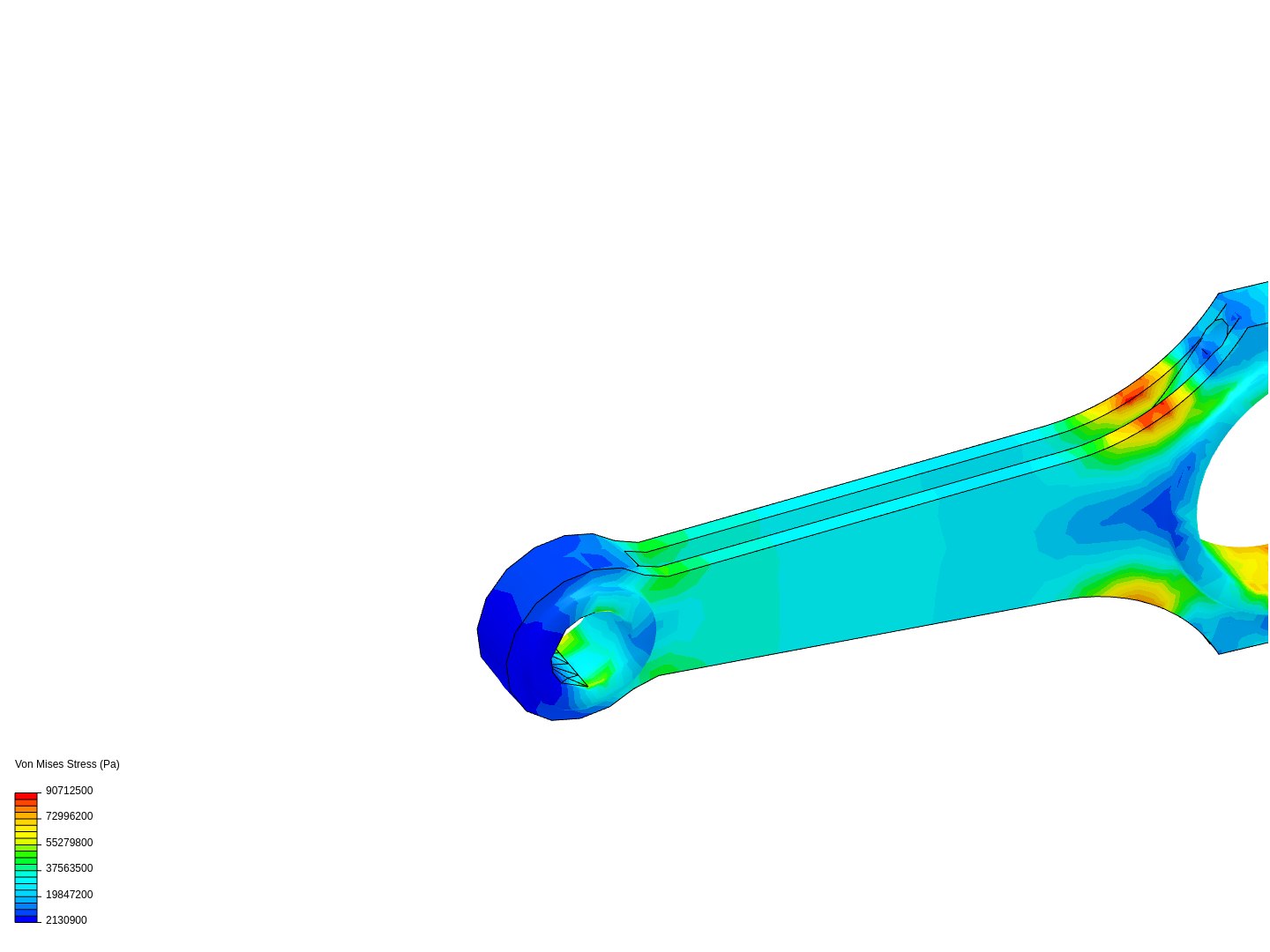 Tutorial 1: Connecting rod stress analysis by pengineer | SimScale
