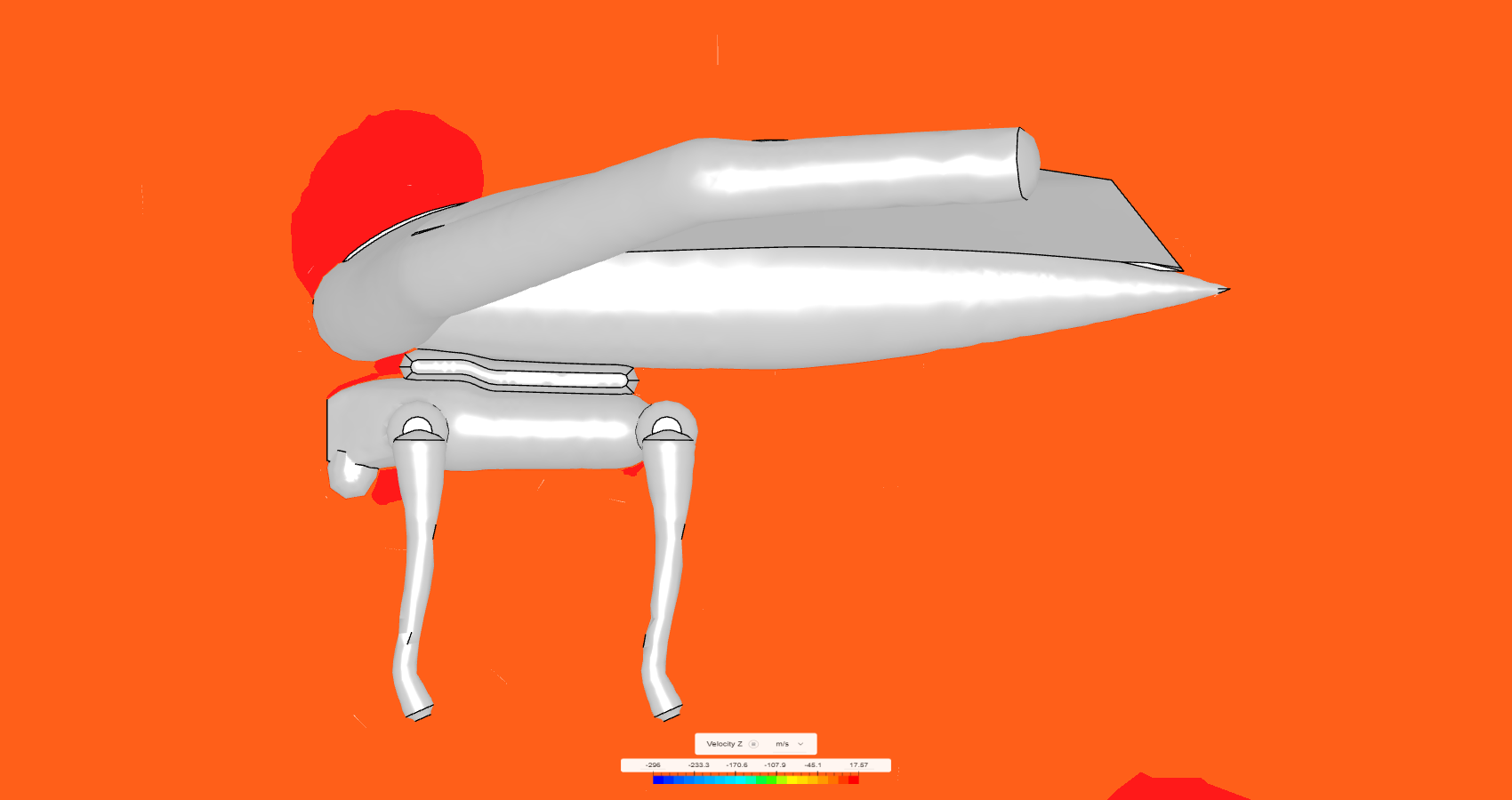 Quadruped Glider V2 by pfeser | SimScale