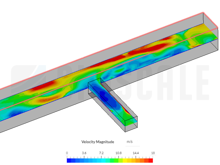 Air Mixing in Intersecting Duct by pjc_deleon | SimScale