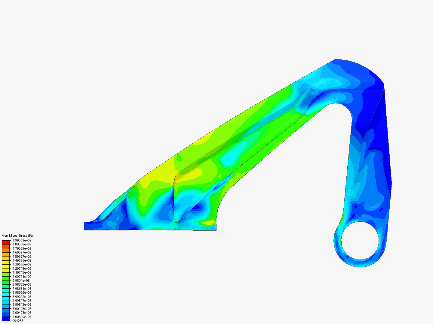Nonlinear Analysis of Aircraft Engine Bearing Bracket by pmayor | SimScale