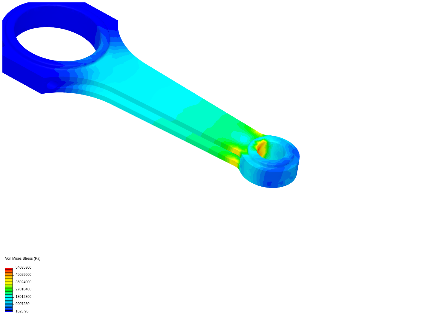 Tutorial 1: Connecting rod stress analysis by pochus | SimScale