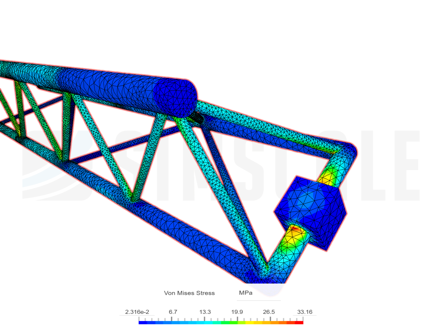 Tutorial - Linear static analysis of a crane by psliz2 | SimScale